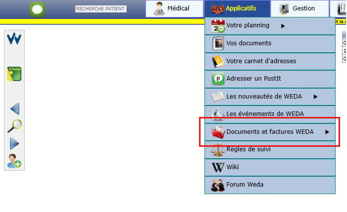 Compte WEDA
